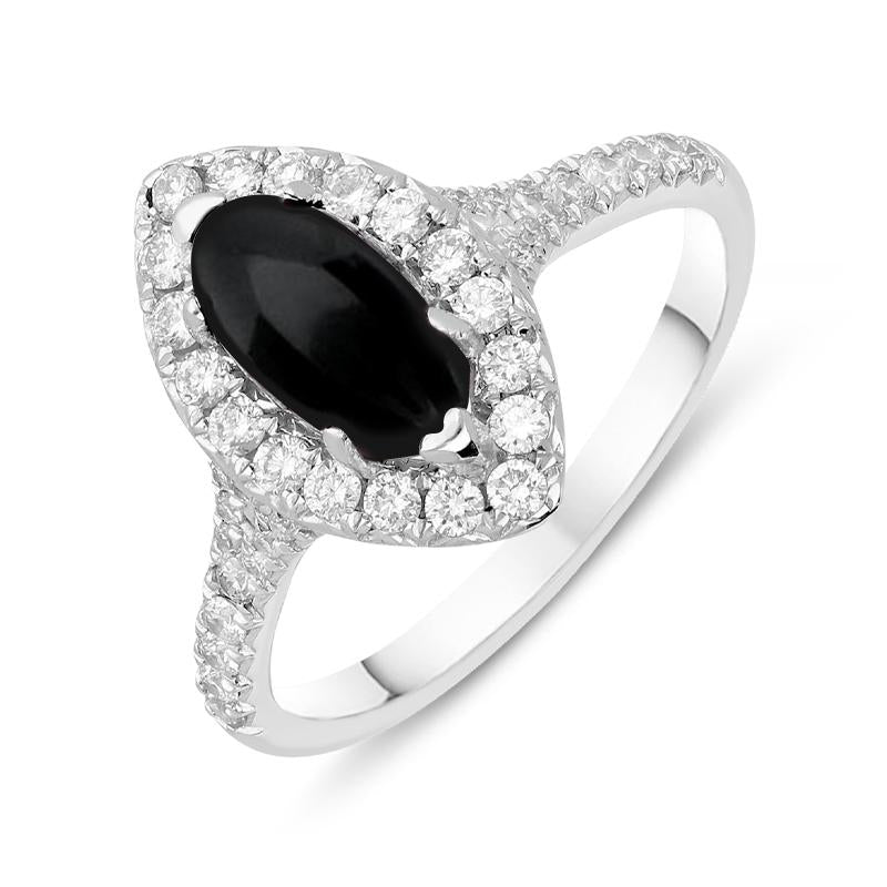 Jet engagement ring store