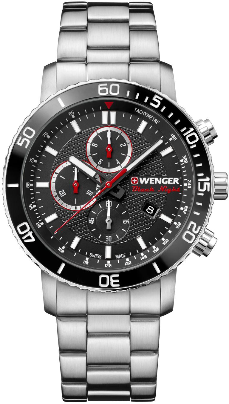 Wenger Watch Roadster Black Night Chrono Mens | Blue John Gallery